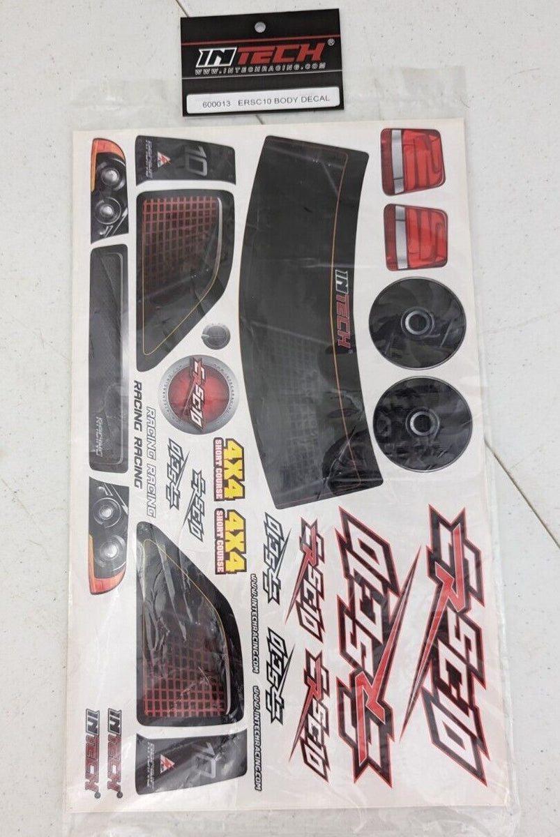 INTECH Racing 600013 ERSC-10 Body Decal Sheet – Naughty Boy RC