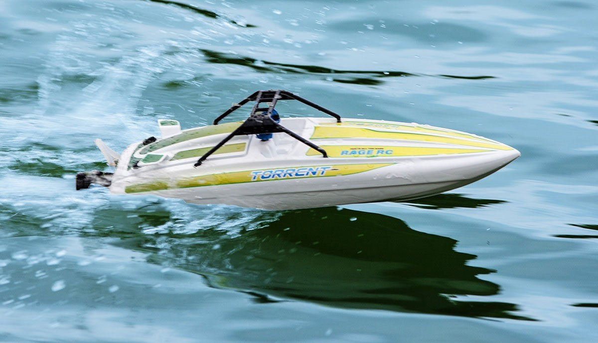 RAGE RC Torrent 450BL RTR Jet Boat Brushless Green – Naughty Boy RC