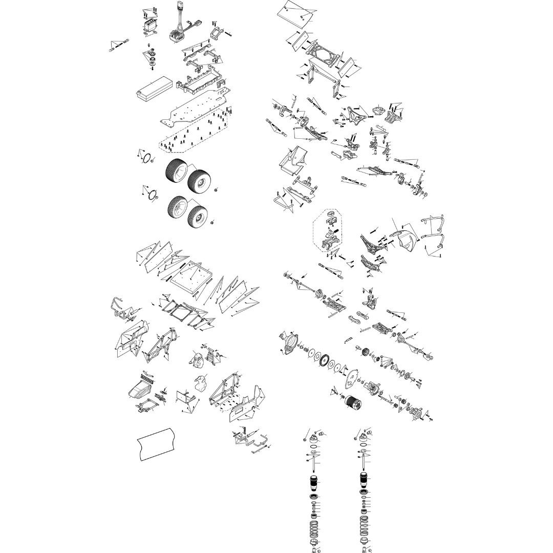 Bermco 12.9 Steel Screw Kit for Losi 22S Sprint – 252pcs – Naughty Boy RC