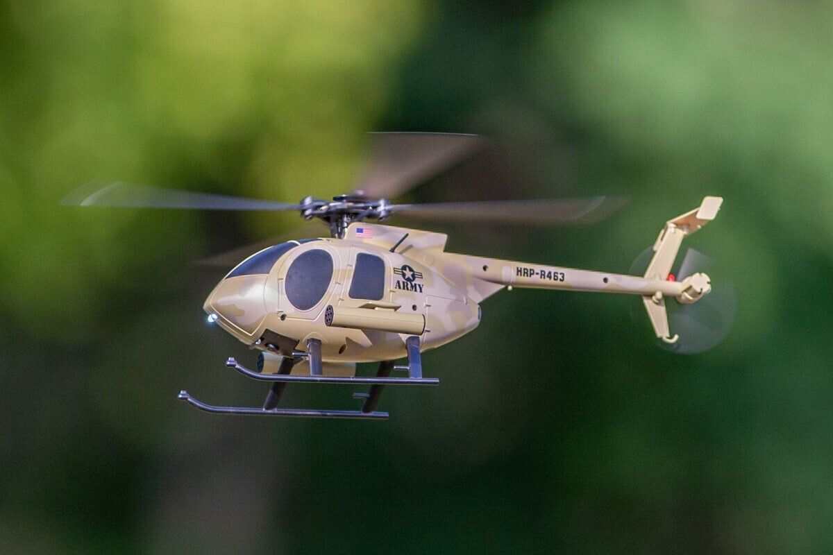 Rage RC Hero-Copter Helicopter 4-Blade RTF Military Army w Stability ...