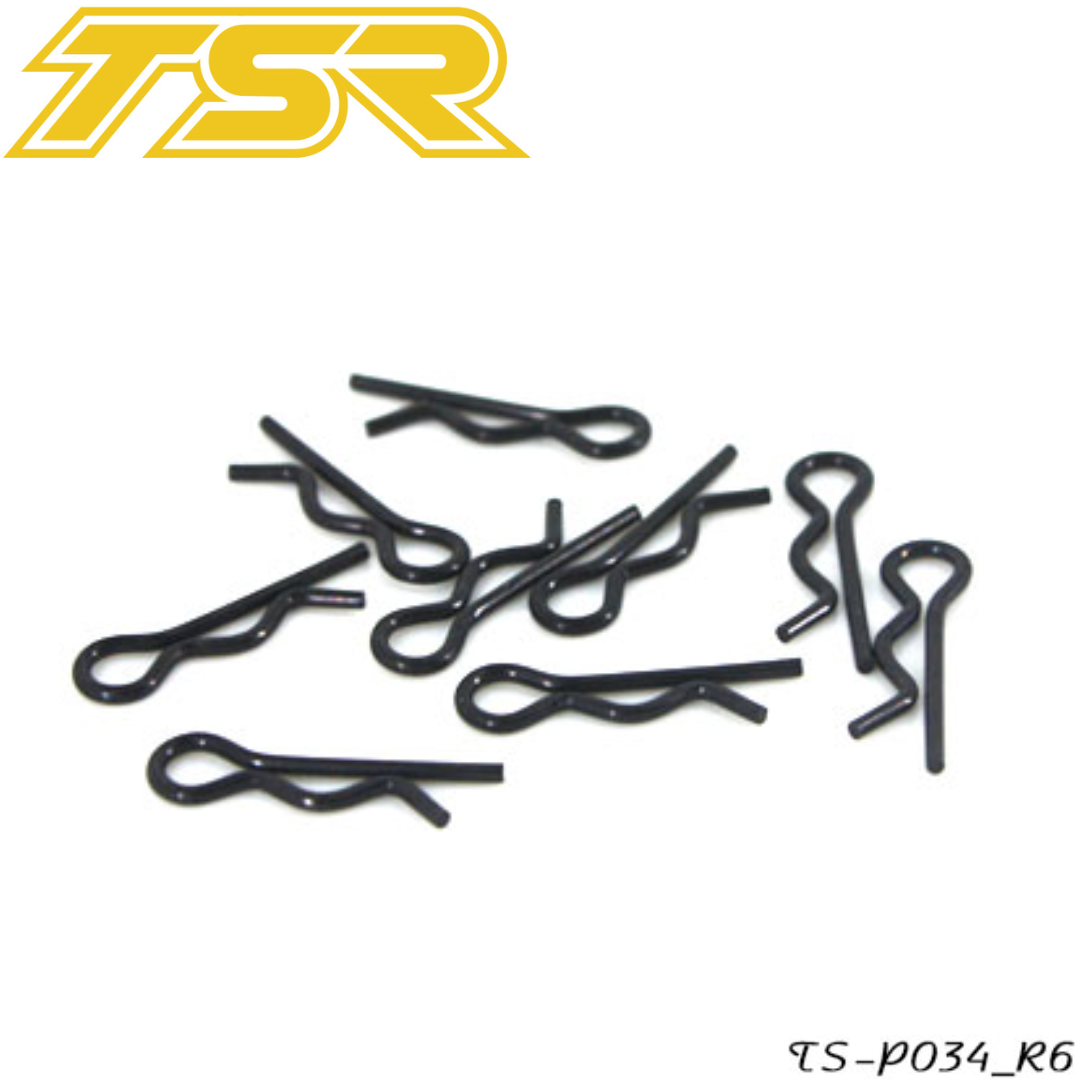 Team Saxo TS-P034_R6 RC Car Body Clip Black (10) – Naughty Boy RC