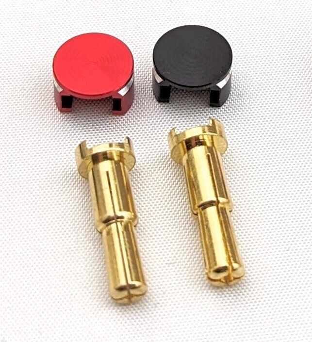 RC Battery Bullet Connectors Low Profile 4mm 5mm 4/5mm Grips Lipo ...