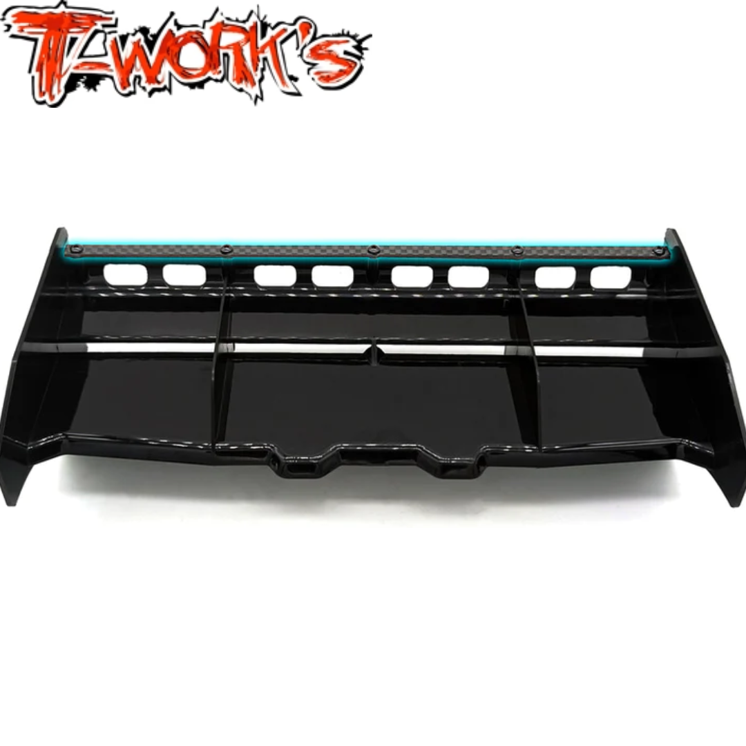 T-work's Airflow Wing Wickerbill Set Graphite 1/8 Buggy/Truggy RC Part ...