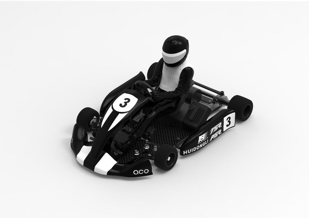 Team Saxo GK-200-PRO 1/8 RC Go Kart Kit ARTR Black w Lipo – Naughty Boy RC